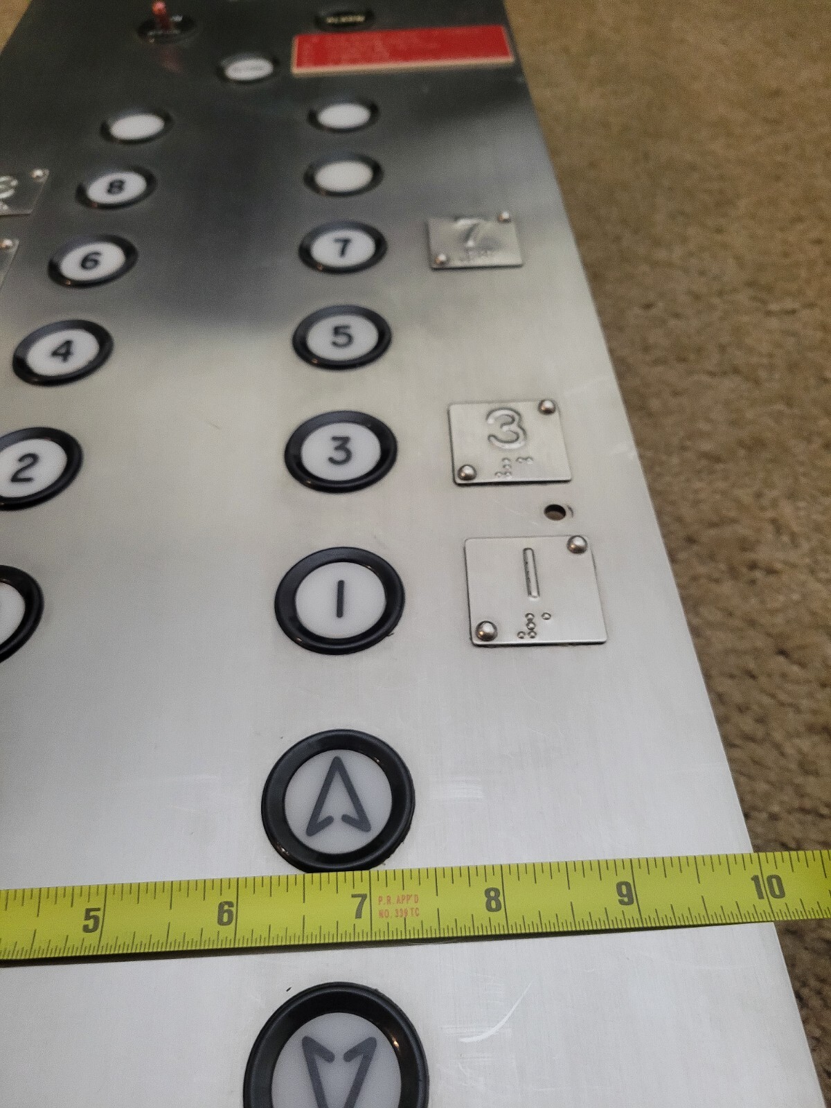 Vintage Dover Elevator Car Station | eBay