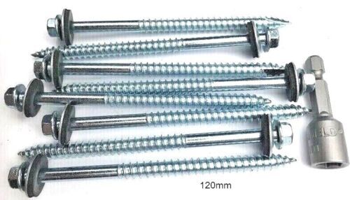TEK WOOD SCREWS BOLTS FIX CORRUGATED ROOFING CLADDING TO TIMBER + FREE ...