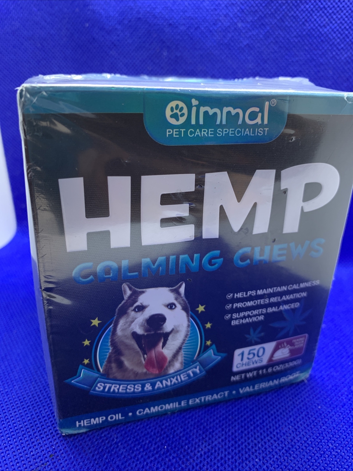 Immal Hemp Chews Calming Chews for Dogs Dog 150 Anxiety Relief Treats ...