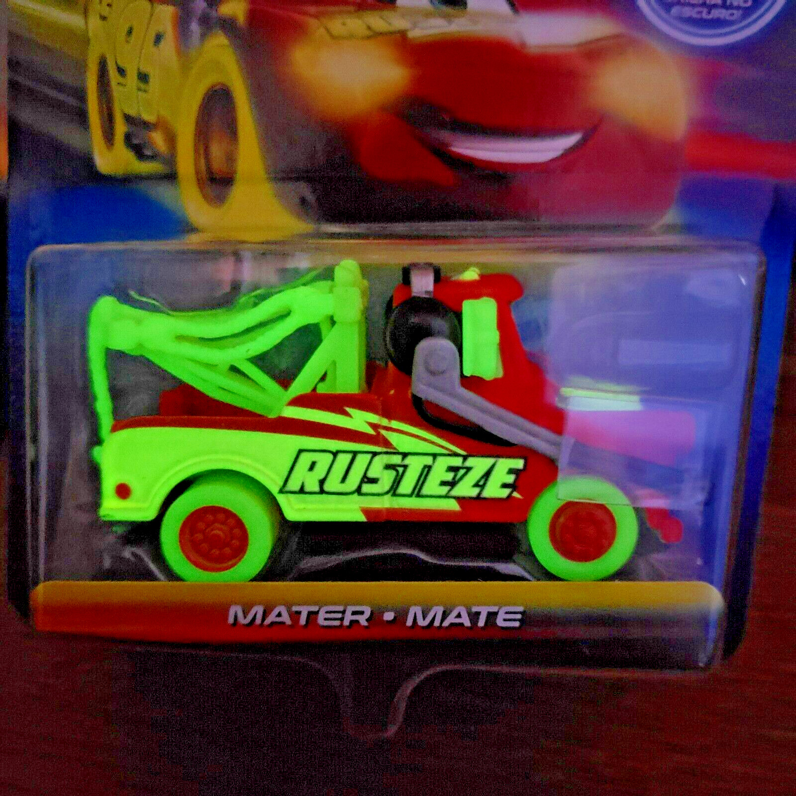 Disney Pixar Cars Glow Racers Rusteze Mater - Glow in the Dark Truck New