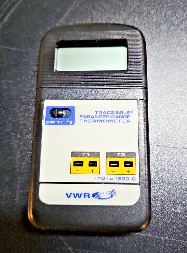 VWR Traceable Expanded Range Thermometer 61161-280 Type K | -40° -1200 ...