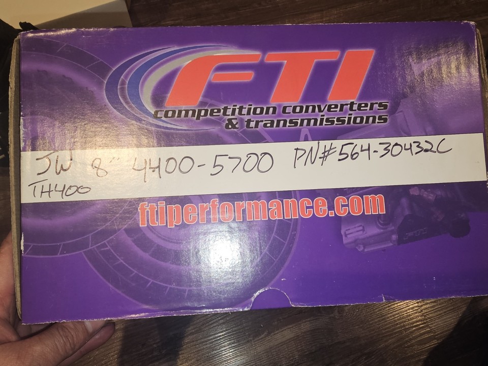 JW 8in torque converter 4400-5700 stall for th400, th350, powerglide ...