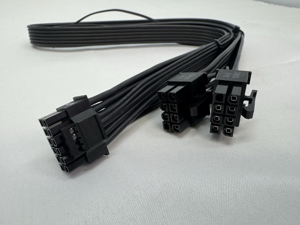 NEW Corsair Dual 8-Pin to 12VHPWR GPU Cable for RM750e RM850e RM1000e ...