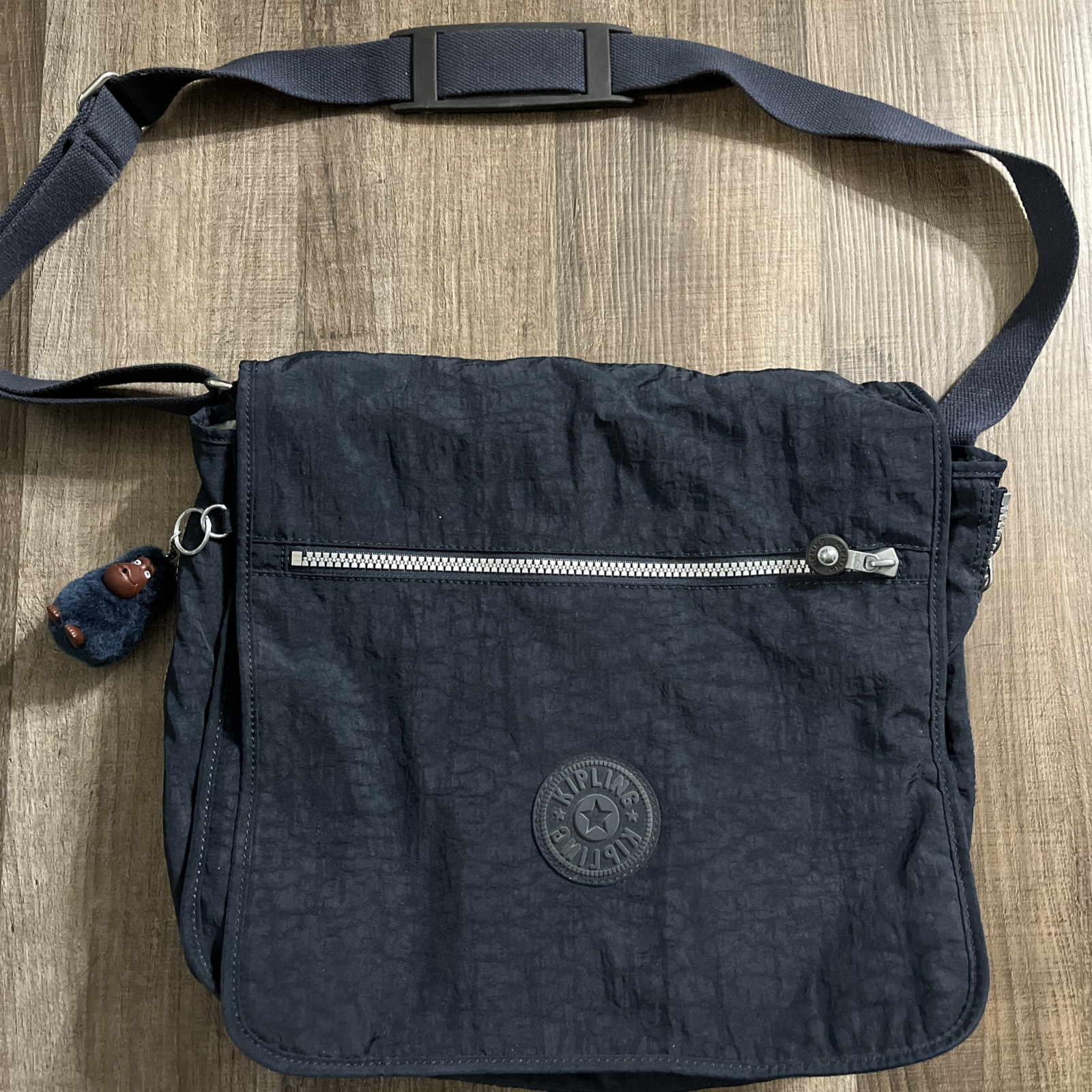 Kipling DK Navy Blue Expandable Messenger Bag Laptop… - Gem