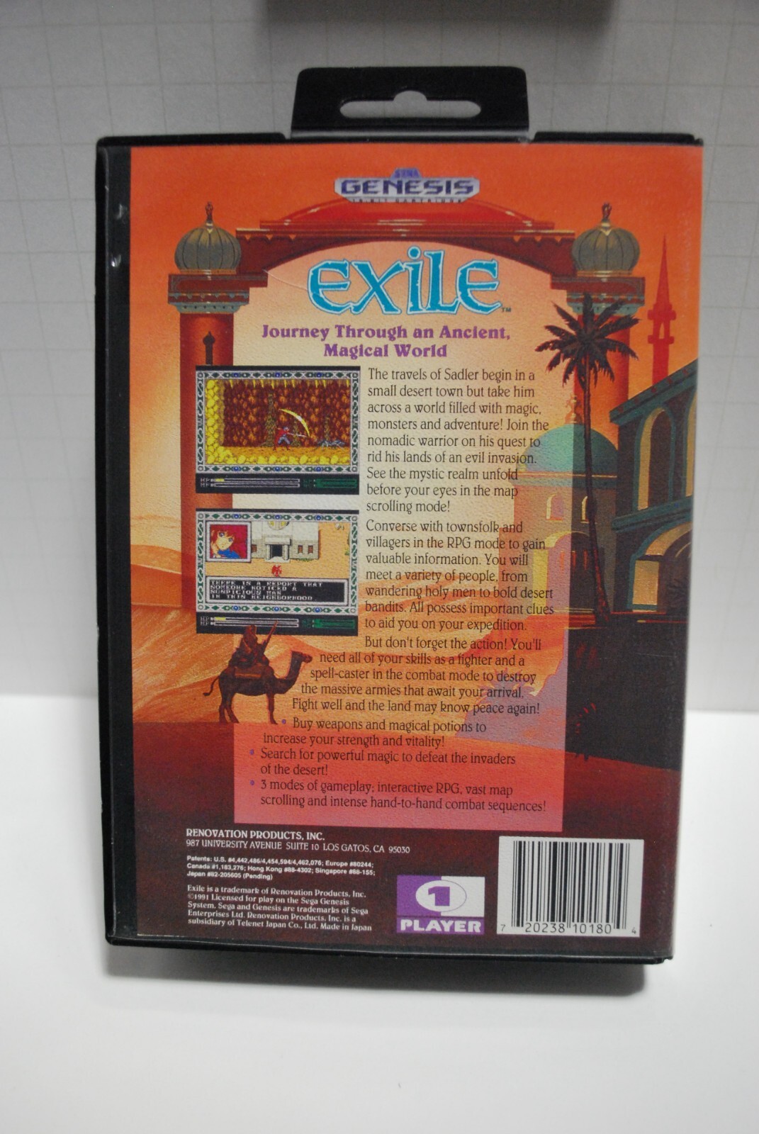 Exile (Sega Genesis, Renovation 1991) Complete CIB Tested & Working | eBay