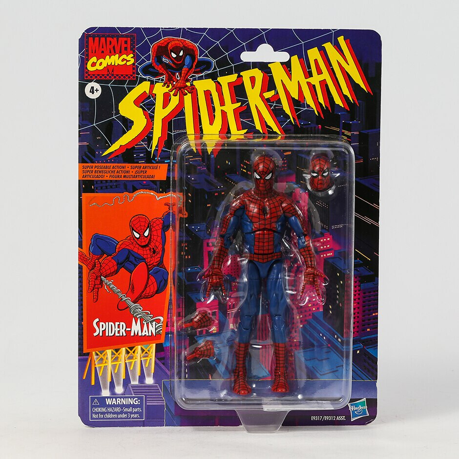 Spider-Man Retro Legends Ben Reilly Symbiote Spiderman 6-Inch Free Ship ...