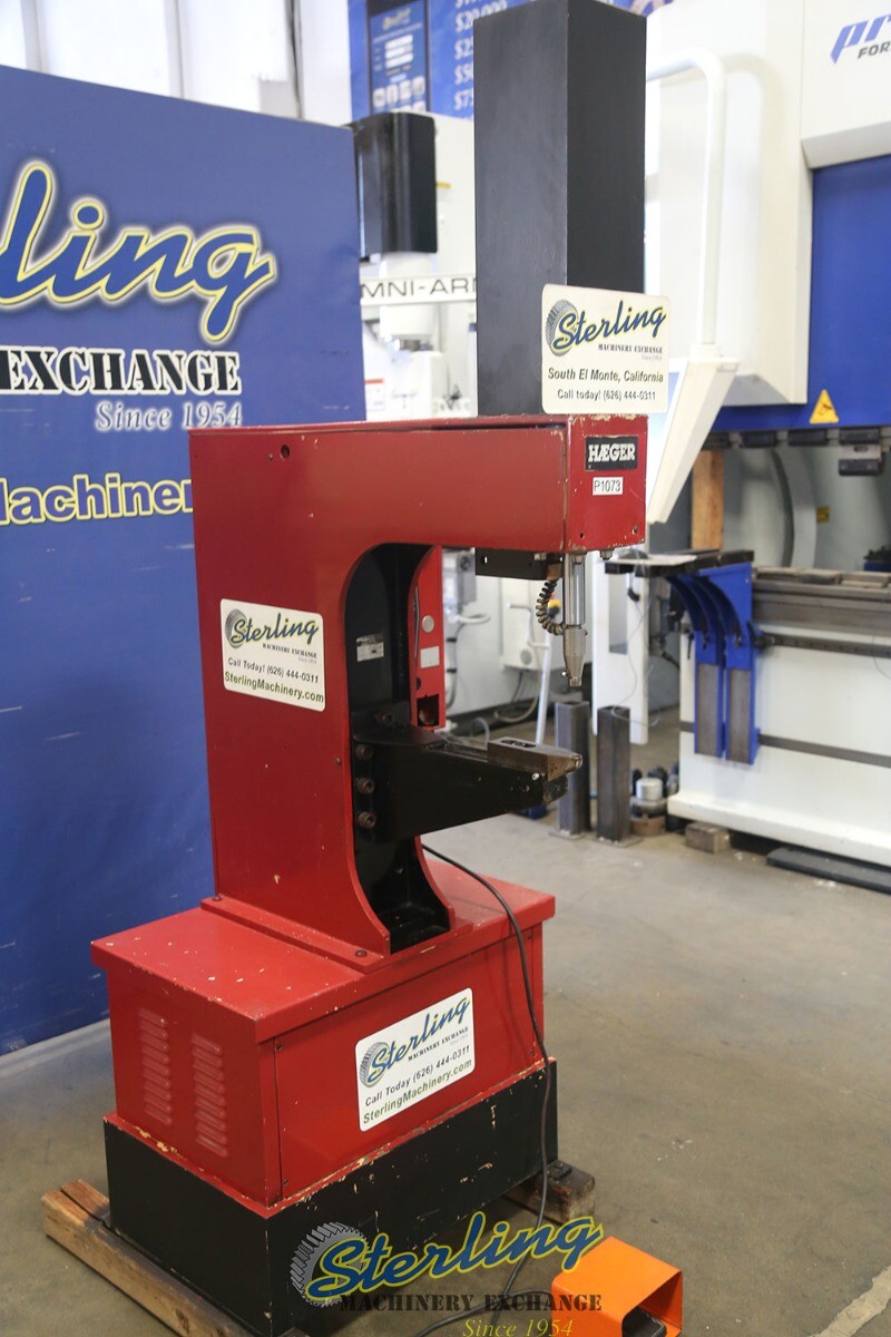 6 Tons, Used Haeger Insertion Press, Mdl. H.P.6-B, P1073 | eBay