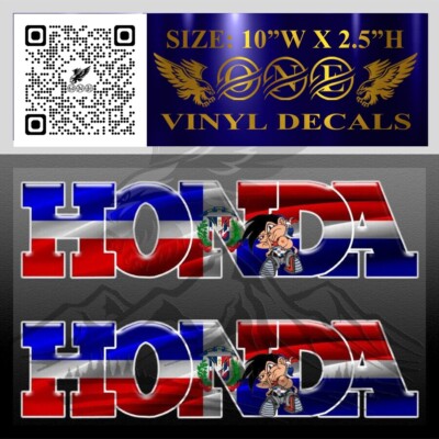 2 DOMINICAN REPUBLIC RACING COUNTRY FLAG CAR DECAL STICKER #DR2696 SET ...