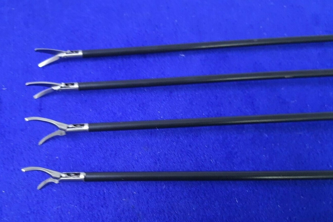 4pc Laparoscopic Maryland Dissector/Curved Scissor Forceps 5mmx450mm ...