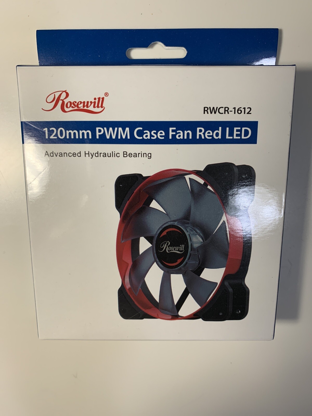 Rosewill 120mm Case Fan with Red LED and PWM (Pulse Width Modulation ...