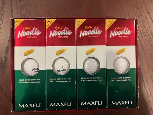 NEW Maxfli Noodle Long and Soft 12 Golf Balls Set In Box Missing Lid | eBay