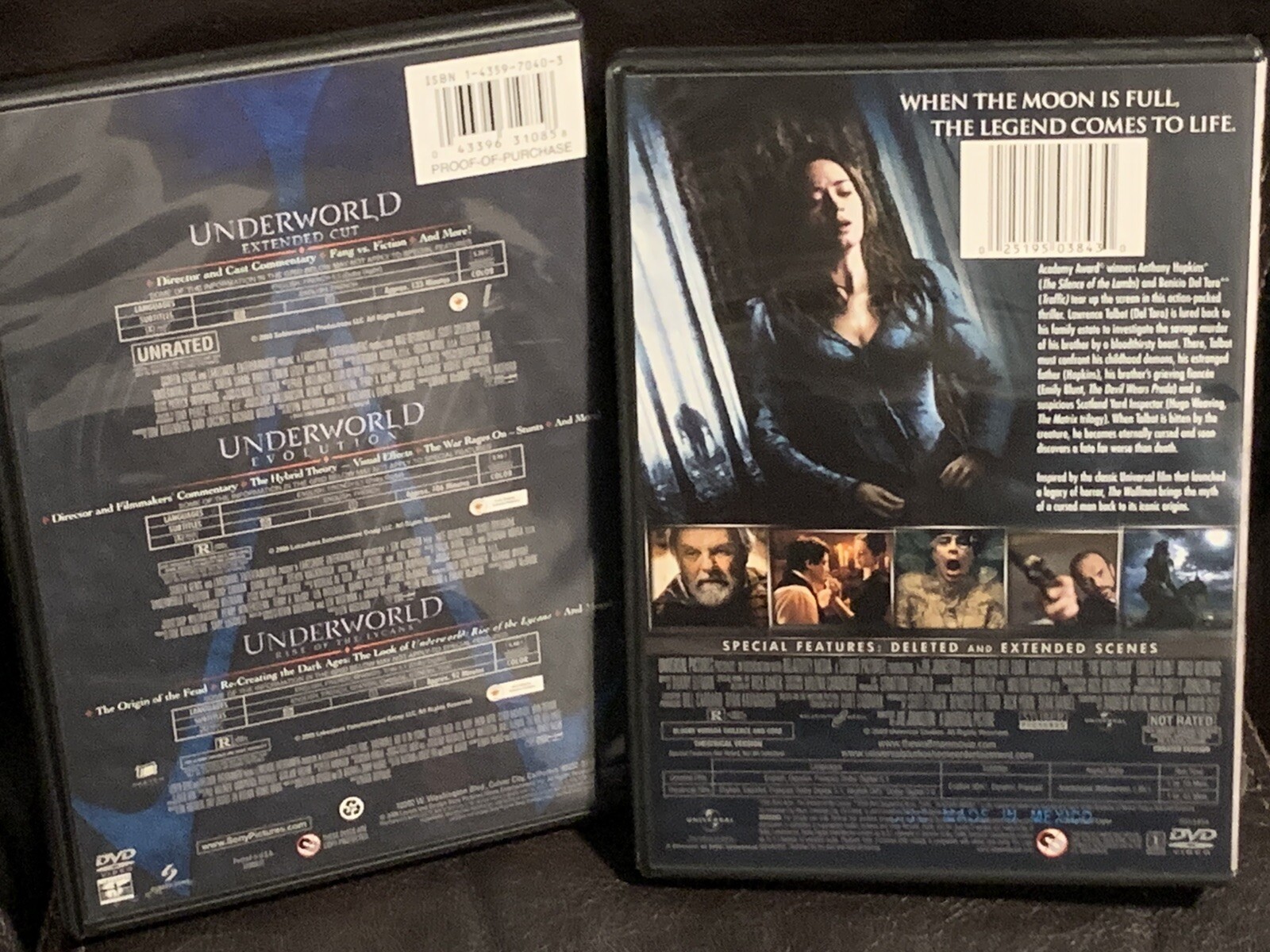 Underworld/Underworld: Evolution/Underworld: Rise Of The Lycans with ...