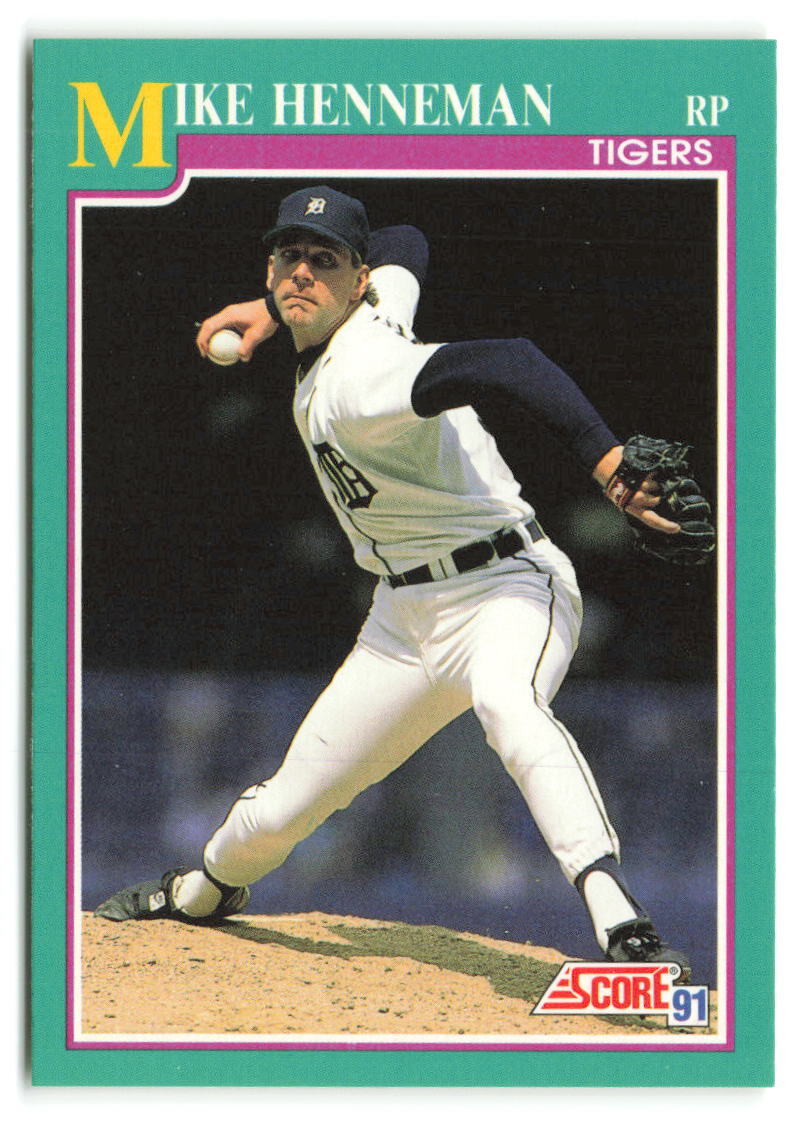 1991 Score Mike Henneman #142 Promos Detroit Tigers BASEBALL Card | eBay