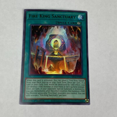 yugioh Fire King Sanctuary SR14-EN024 Fire Kings Structure Deck 1st ...