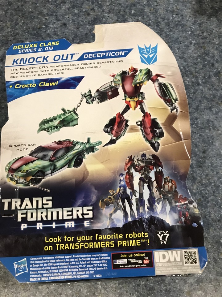 Transformers Prime Knockout Beast Hunters Deluxe Class Decepticon ...
