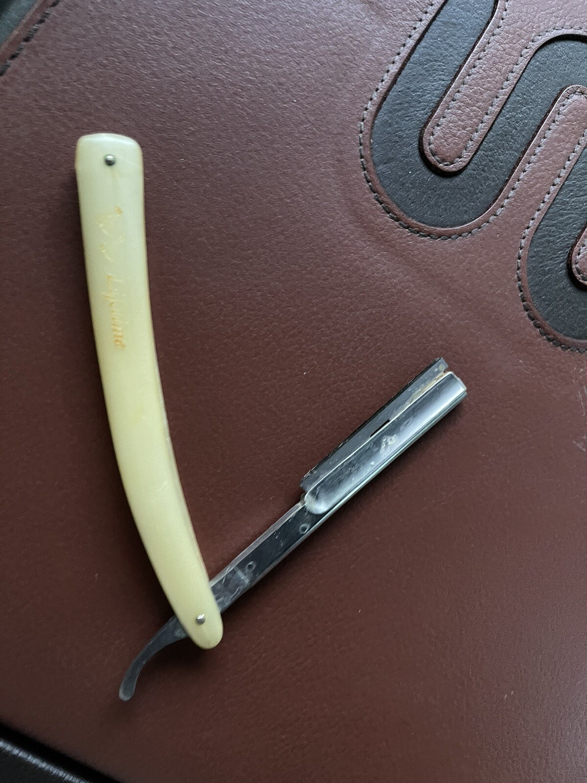 Vintage Dubl Duck Lifetime Straight Razor Solingen Germany Rare | eBay