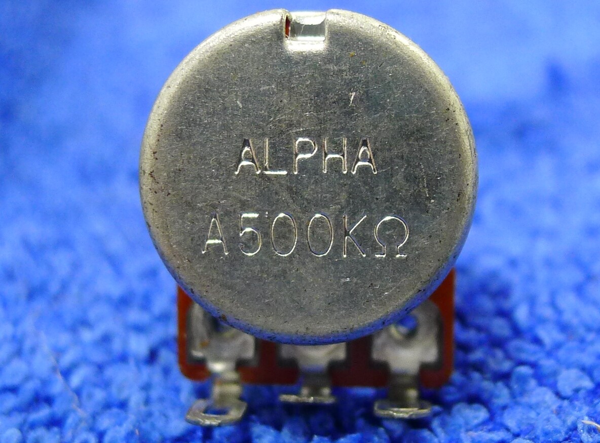 1 Pcs Alpha Full Size 24mm A-250k 9.5mm Copper Rotary Potentiometer for ...