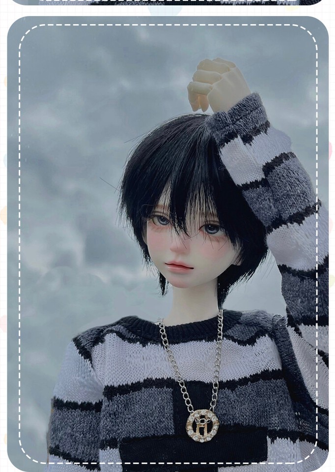 1/4 BJD Doll Male Boy SD Bare Resin Ball Joint Body + Eyes Face Makeup ...