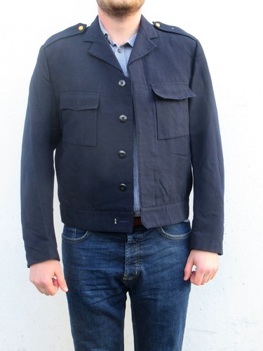 Vintage Swedish Army navy ike Jacket Military bomber … - Gem