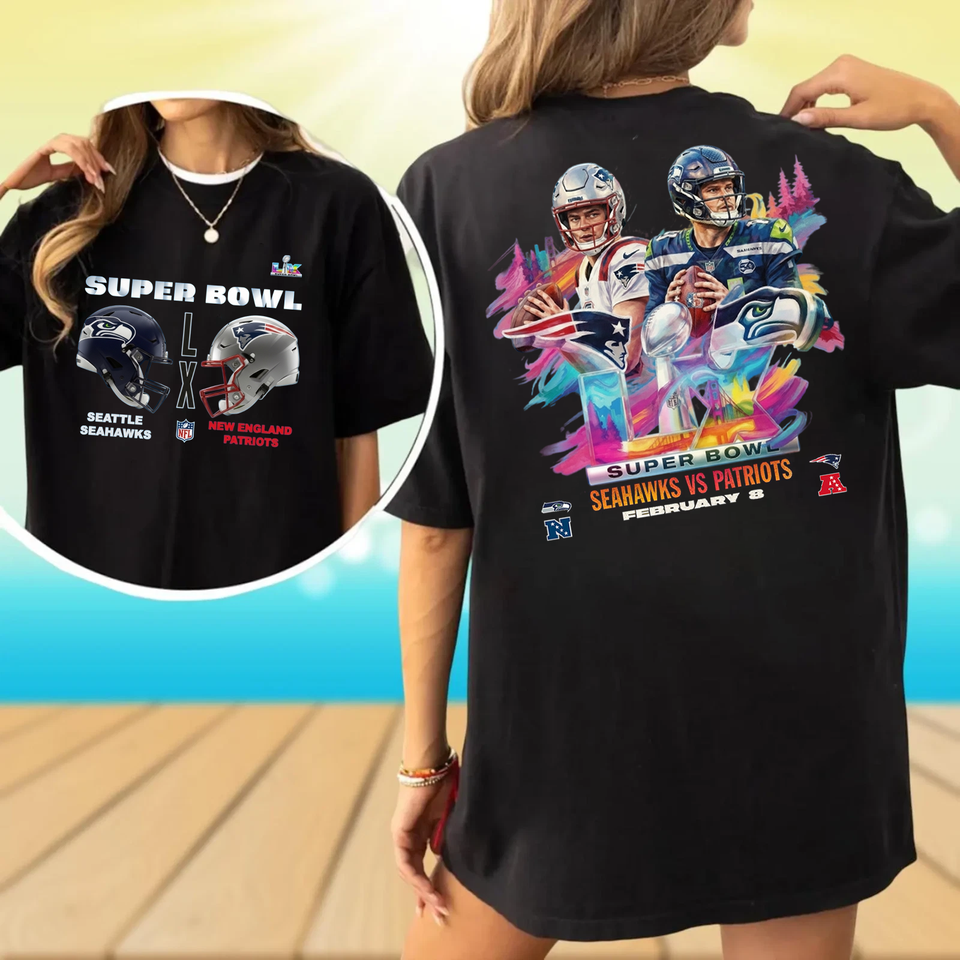 New England Patriots vs Seattle Seahawks Super Bowl LX Matchup Helmet ...