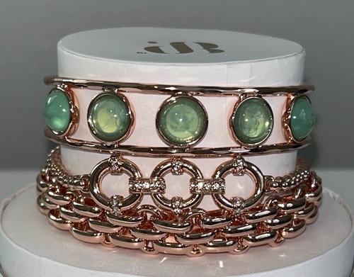 A CLASSIC STUNNER Spring 2025 Bracelet Stack ROSE Gold Bomb Party NEW ...