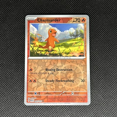 Charmander 004/165 Pokemon SV: 151 (Cosmo Holo) | eBay