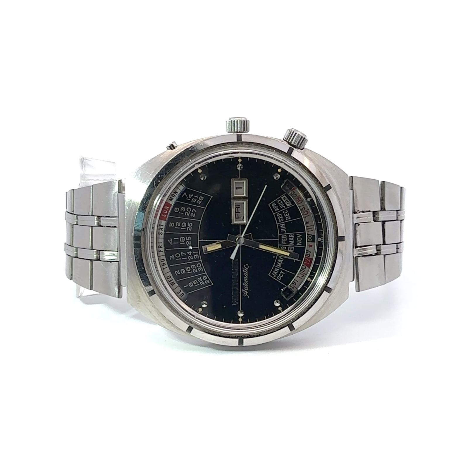 Wittnauer 2000 Multi Year Calendar Stainless Blue Dia… - Gem