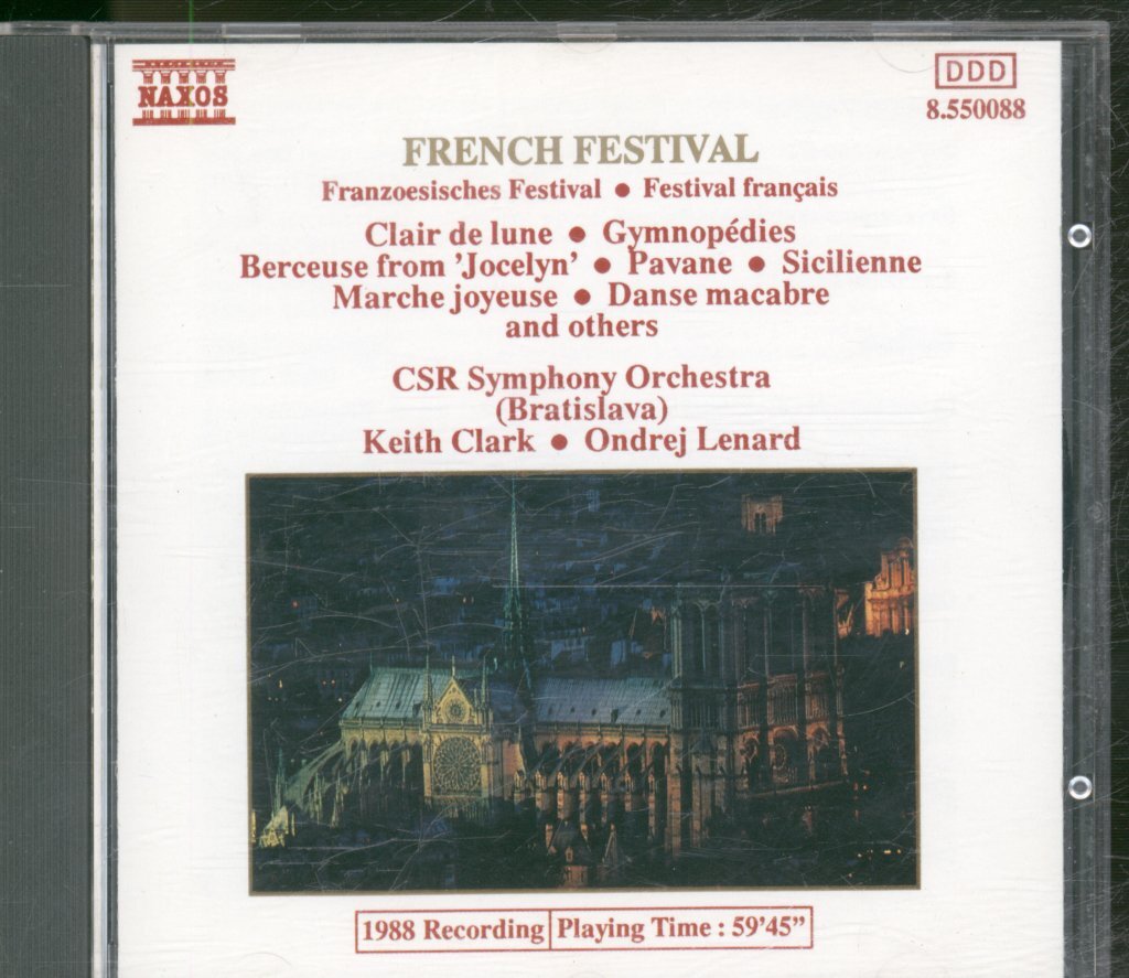 French Festival Clark Lenard Czech-slovak RSO Very Good CD for sale ...