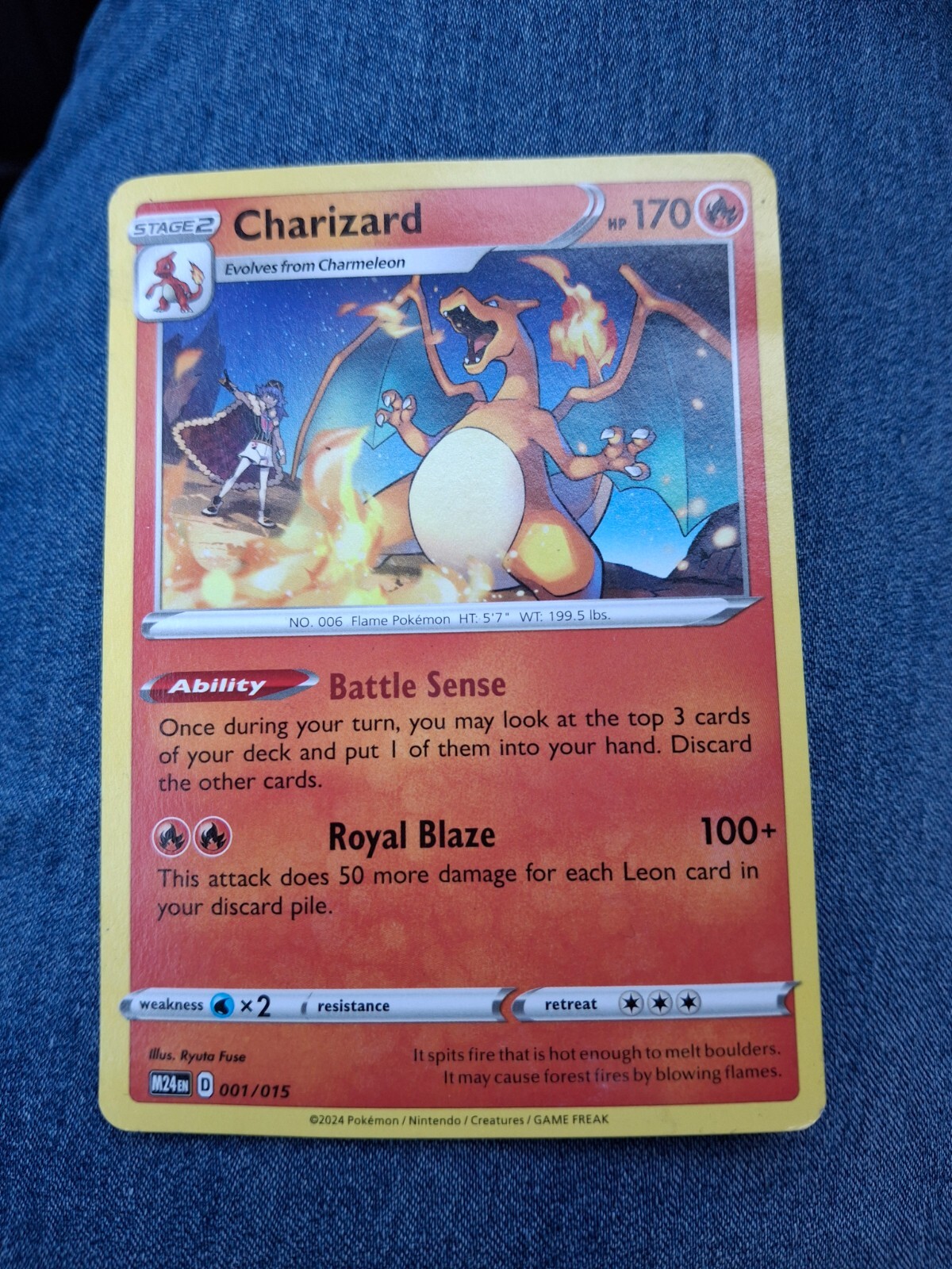 Charizard Pokémon Card Stage 2 HP 170 001/015 Rare Promo 2024 | eBay