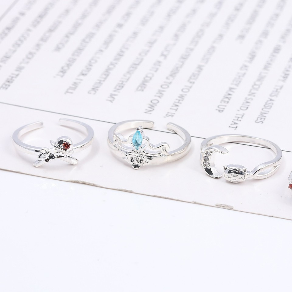 Anime Bungo Stray Dogs Rings Nakahara Chuuya dazai osamu Open Ring ...