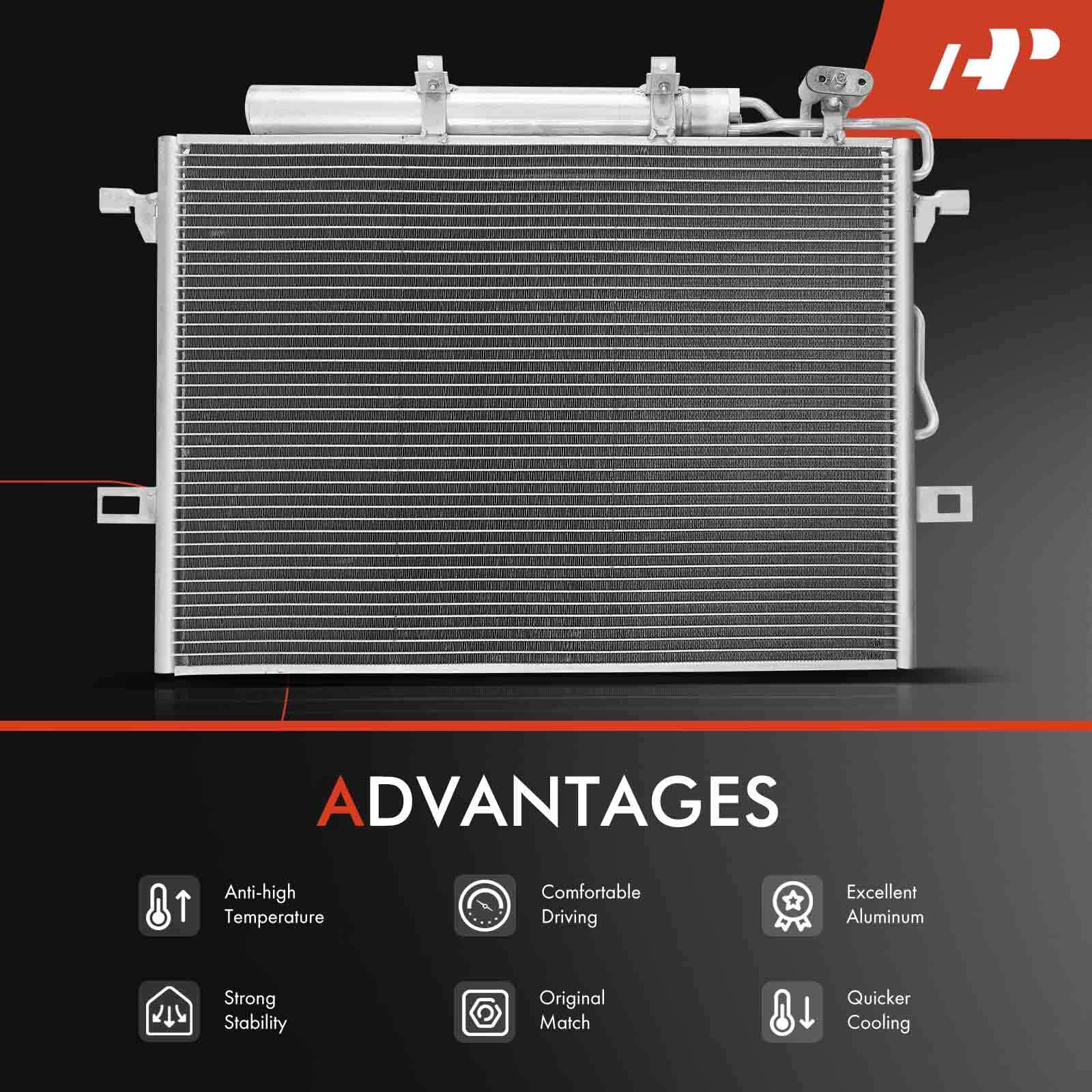 A-Premium Radiator & AC Condenser Cooling Kit for Benz C216 CL550 2007 ...