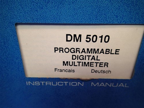 TEKTRONIX DM 5010 DIGITAL MULTIMETER INSTRUCTION MANUAL w/SCHEMATICS | eBay