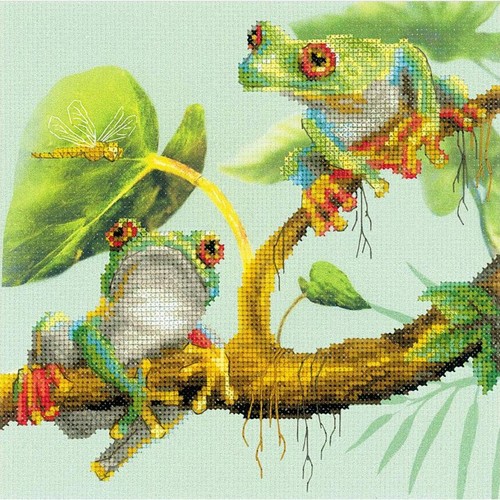 Cross-stitch kit Riolis Frogs 0083PT | eBay