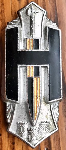Vintage Original 1931-1932 HUPMOBILE Enamel Radiator Grille Emblem ...