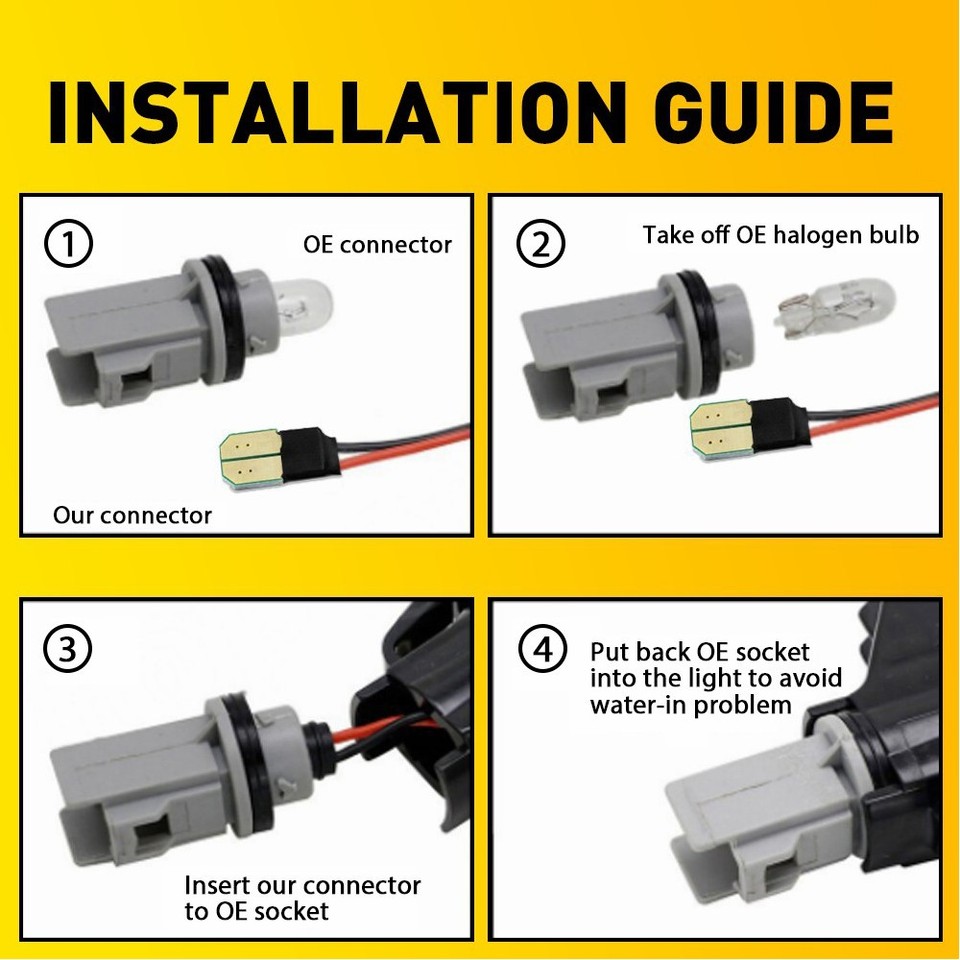 For 08-16 Ford F250 F350 F450 F550 Super Duty Towing Mirror Turn Signal ...