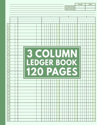 3 Column Ledger Book: Simple Customizable Log Book for Bookkeeping and ...