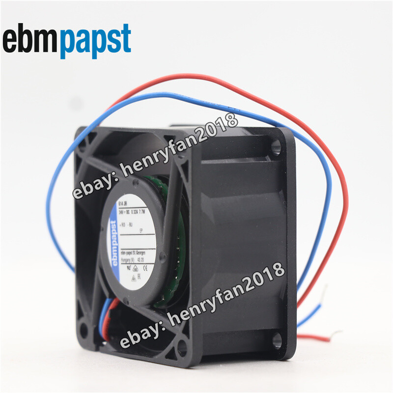 Ebmpapst 614JH Axial Fan DC 24V 7.7W 0.32A 60*60*32mm 2-wire Cabinet ...