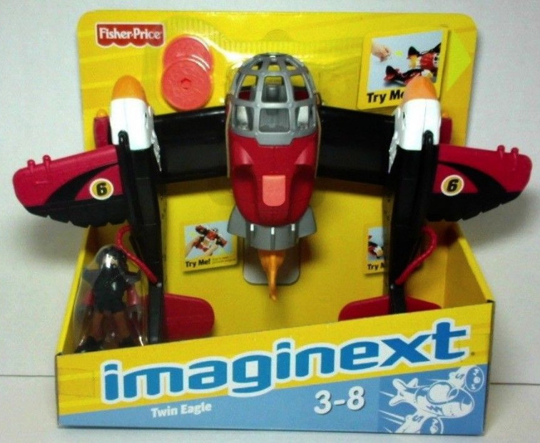 Imaginext Toy Airplanes Fisher Price Imaginext Bi Plane Bomber Playset