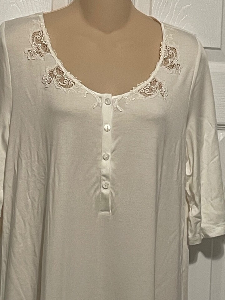 La Perla Primula Collection S Short Nightgown Modal Jersey White | eBay