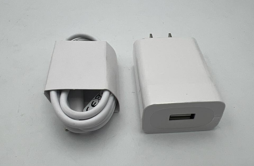 TCL 5V 3A Wall Charger USB Port USB-C Cable Fast Travel Power Adapter ...
