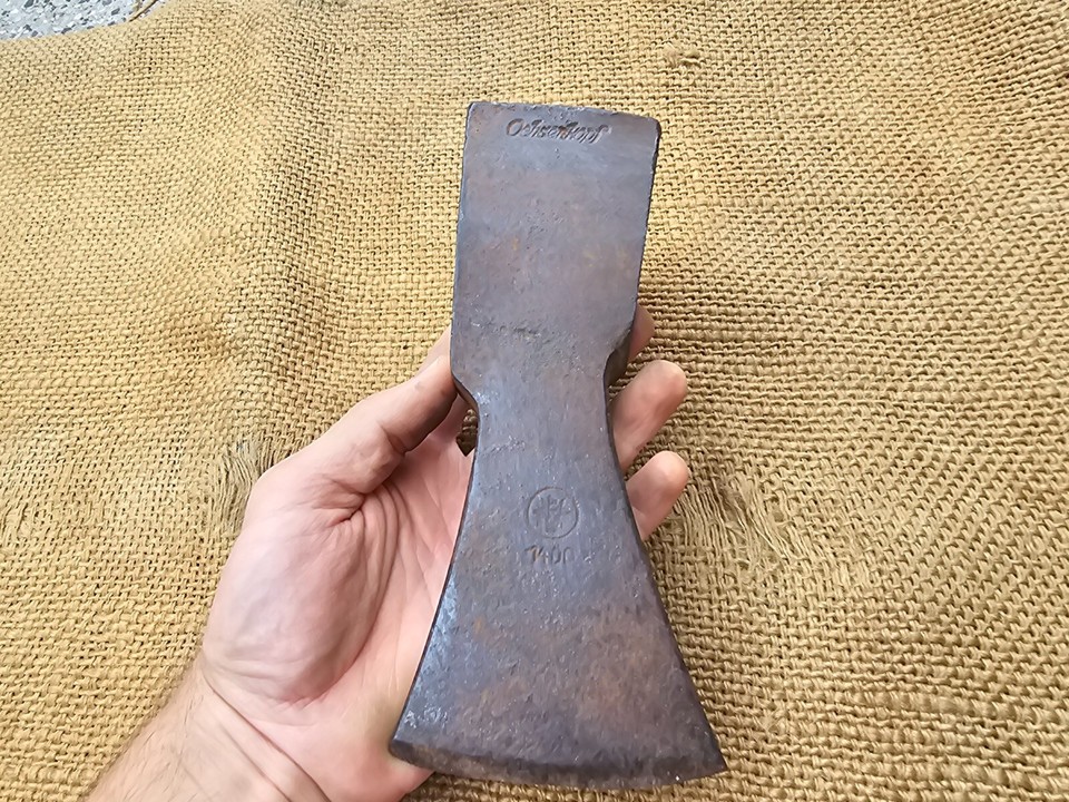 OCHSENKOPF VINTAGE GERMAN AXE HEAD ANTIQUE LOGGING FELLING OX HEAD ...