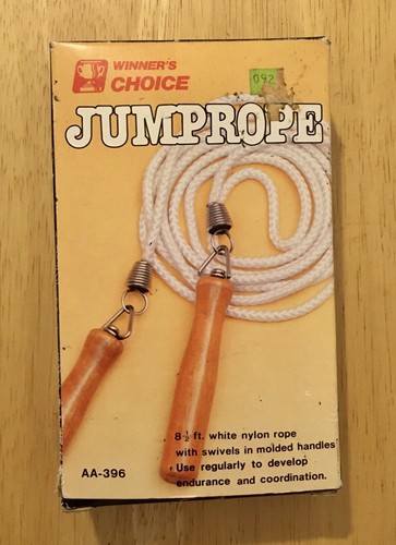 Vintage Winner’s Choice Jump Rope In Original Box 8 1/2 Feet White ...