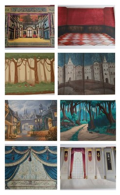 🌟 Puppet parts – EIGHT CANVAS SCENERY SUITABLE FOR PELHAM PUPPET ...