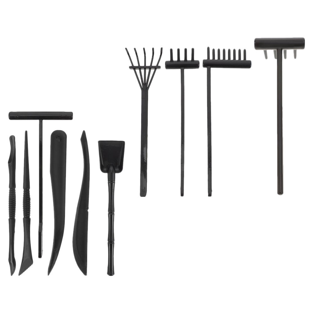 10 Pcs Garden Rakes Kit Zen Sand Table Tools Attractive Picture Office ...