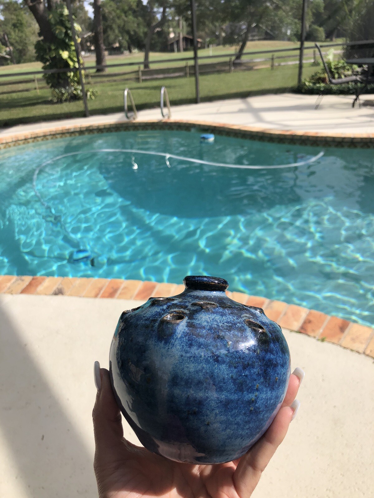 Edith Harwell Flower frog Pinewood Pottery Fairhope, Al 1943 Signed ...