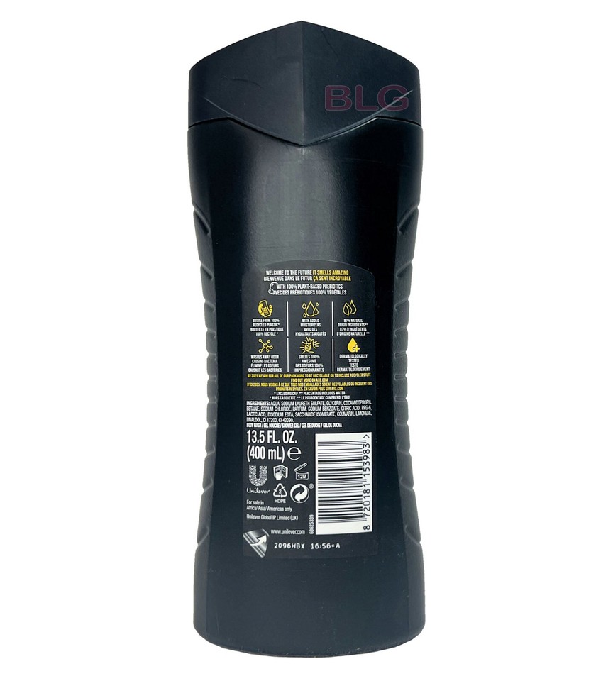 Axe EXCITE Body Wash Dark Chocolate Scent 13.5oz Shower Gel Lotion Body ...