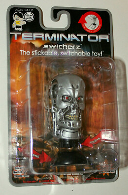 2005 Terminator T1 Exoskeleton Figure Head Swicherz Stickable Toy New ...