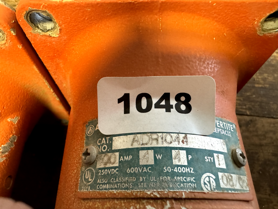 Appleton ADR1044 Powertite Receptacle 100 Amp 4 W 4 P | eBay