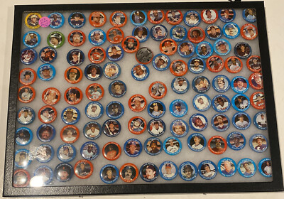 Vintage Lot Of ( 108) 1984 MLB Pins With Case Pete Rose, Strawberry ...