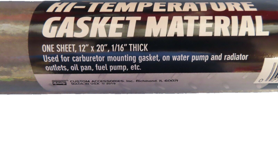 Shop Craft Hi-Temperature Gasket Material 12" W X 20" L X 1/16" T ...